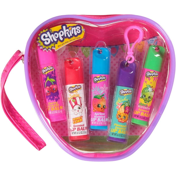 Shopkins 5 Pc Lip Balm Clip Pink - Walmart.com
