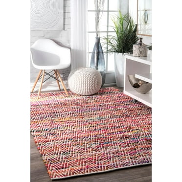 nuLOOM Hand-Woven Chevron Rochell Area Rug - Walmart.com