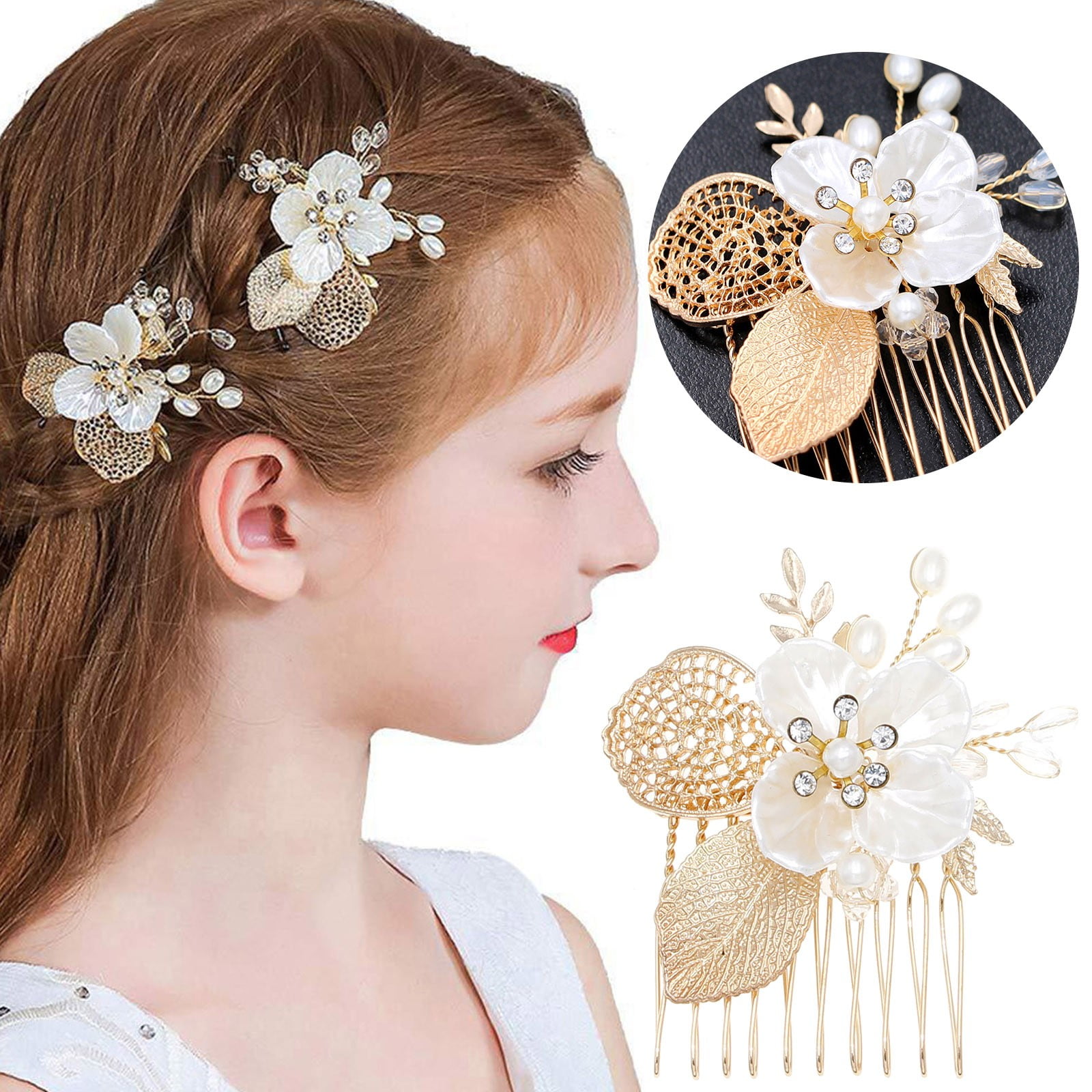 Click here for Baodanfu Wedding Hair Combs Pearl Bridal Hair Acce... prices