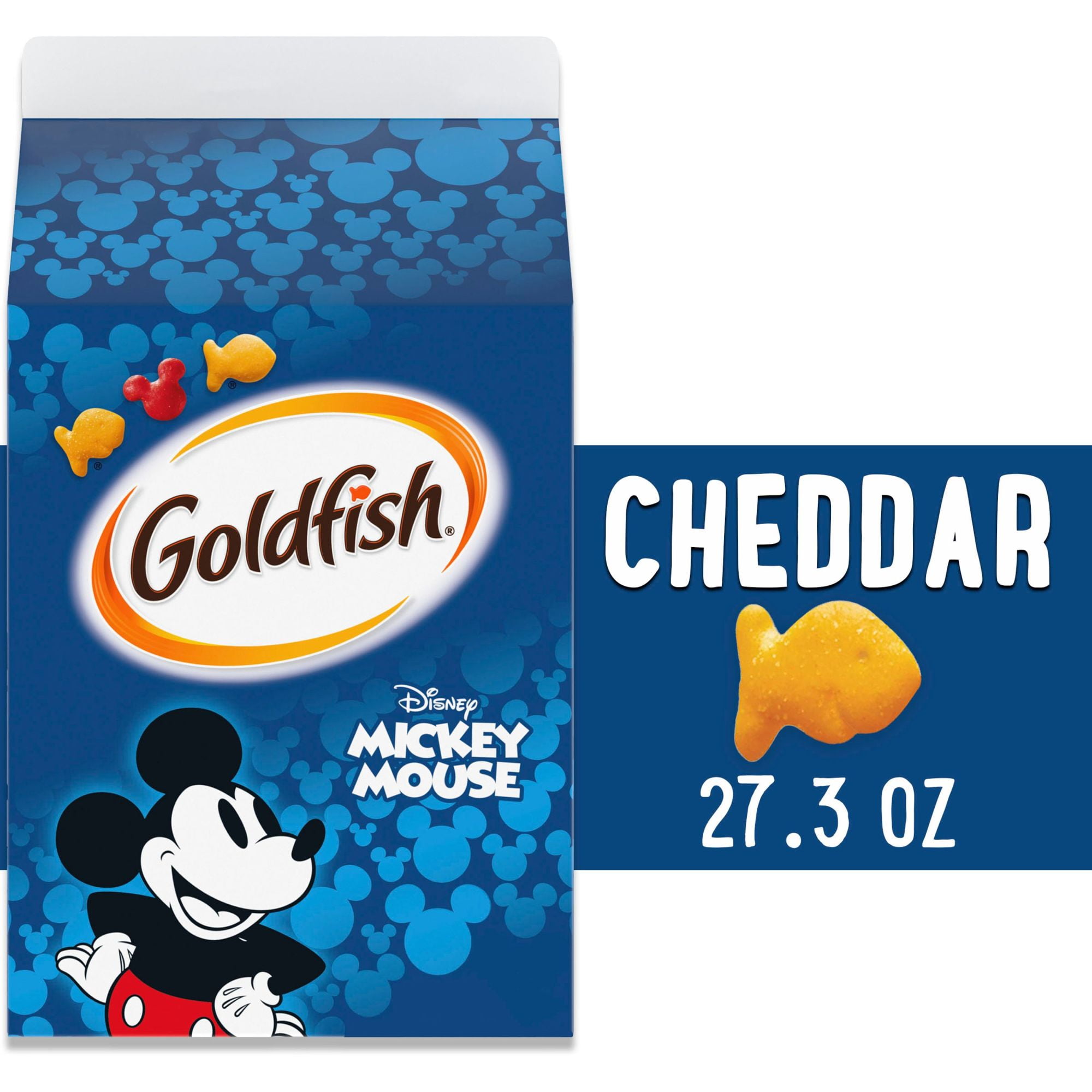 Goldfish Disney Mickey Mouse Cheddar Crackers, Snack Crackers, 27.3 oz ...