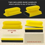 Dura-Gold 12-Piece Contoured Profile 4" Hand Sanding Block Set with 40 ...