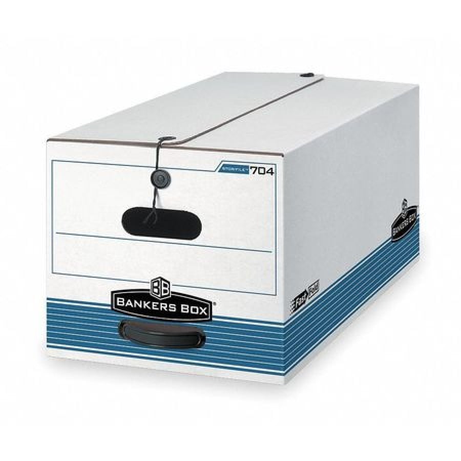 BANKERS BOX 00704 Banker Box,Ltr,500Lb,Wht/Blu,PK12 - Walmart.com ...