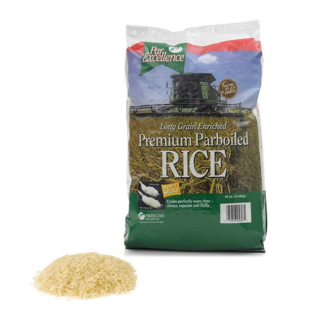 Producers Rice Mill Inc Par Excellence Parboil Milled Rice, 50 Pound (1 ...
