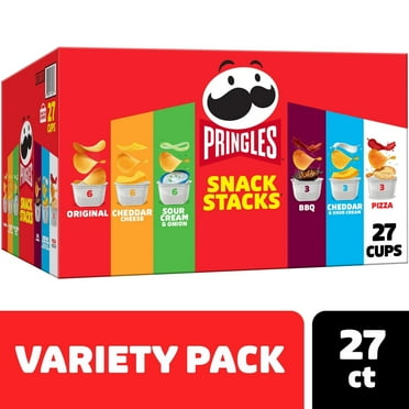 Pringles Variety Pack Potato Crisps Chips, 22 oz, 16 Count - Walmart.com