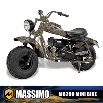 Massimo MB200 Minibike 6.5HP 196cc Gas Powered - Black - Walmart.com