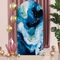 Arch Backdrop 7.2 Ft, Blue Marble Abstract Spandex Stretch Fitted Arch ...
