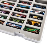 Transparent Toy Cars Storage Case with 4 Sizes of Slots, Portable ...