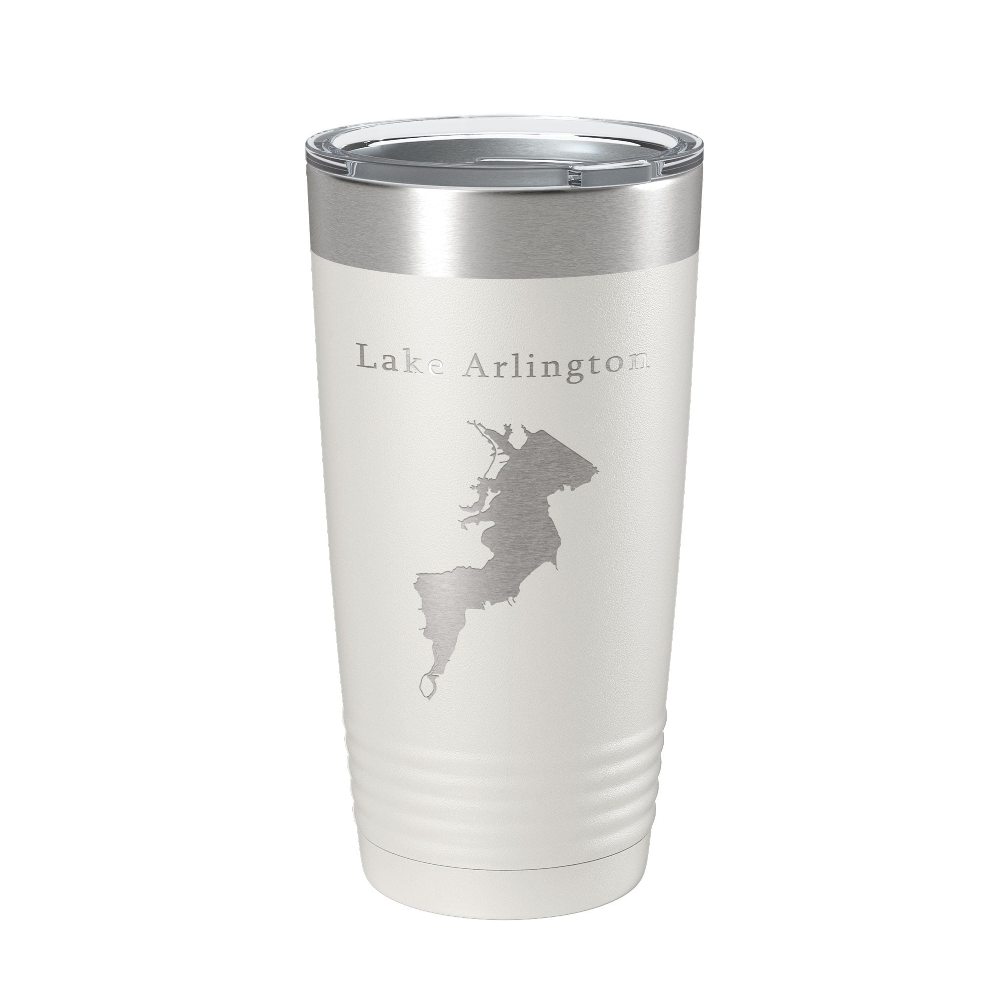 Lake Arlington Map Tumbler Travel Mug Insulated Laser Engraved Coffee ...