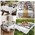 Black White Quote Tree Table Cloth 54x54in, Waterproof Square ...
