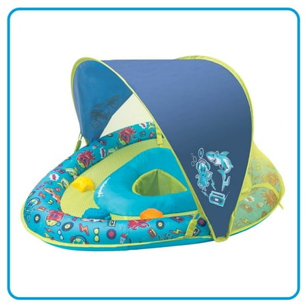 Aqua Swim School Grow-with-Me Baby Pool Float Boat for Infants, Blue ...