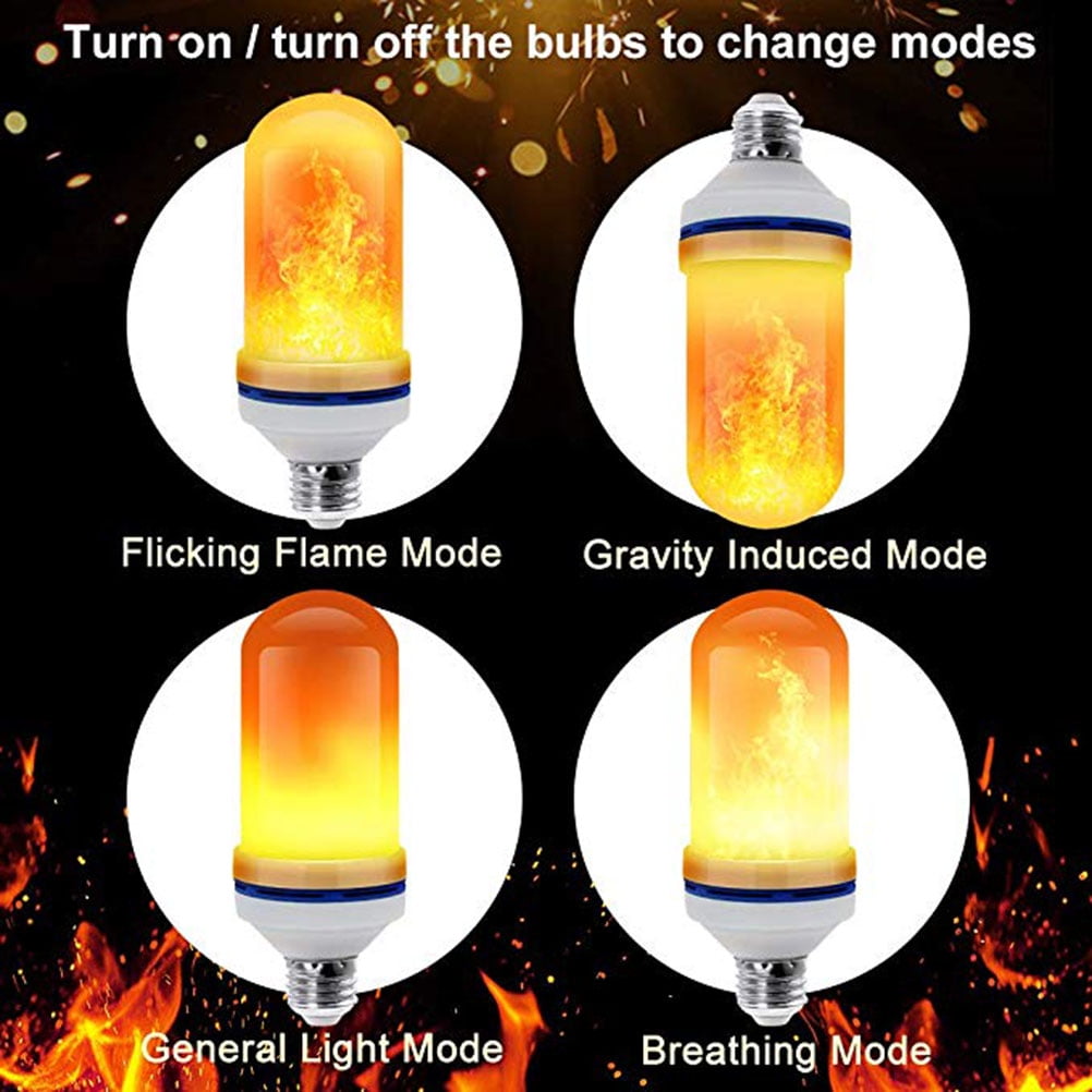Led Flame Effect Light Bulb E27 Flame Light Bulb LED Flame Effect Light ...