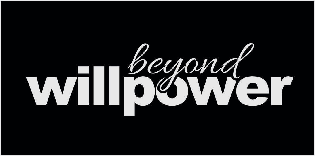 Beyond Willpower Vinyl Decal - Large - White - Walmart.com