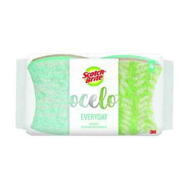 Scotch-Brite ocelo Multi-Purpose Handy Sponge, 100% Plant-Based Fibers ...