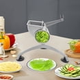 Vegetable Cutter, Manual Food Processor with 5 Interchangeable Blades ...