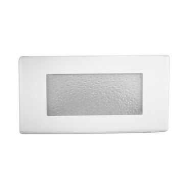 NICOR Lighting 10-Inch Textured Frosted Glass Recessed Step Lighting ...
