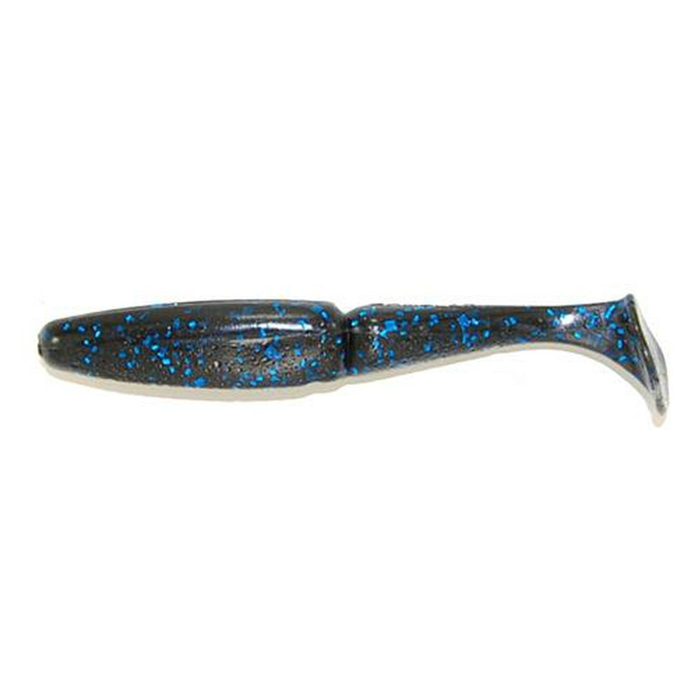 Gambler EZ Swimmer 4 1/4 inch Segmented Paddle Tail Swimbait (Black ...