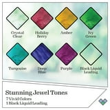 Gallery Glass Stained Glass Acrylic Paint Kit, 8 Piece Glass Paint Set ...