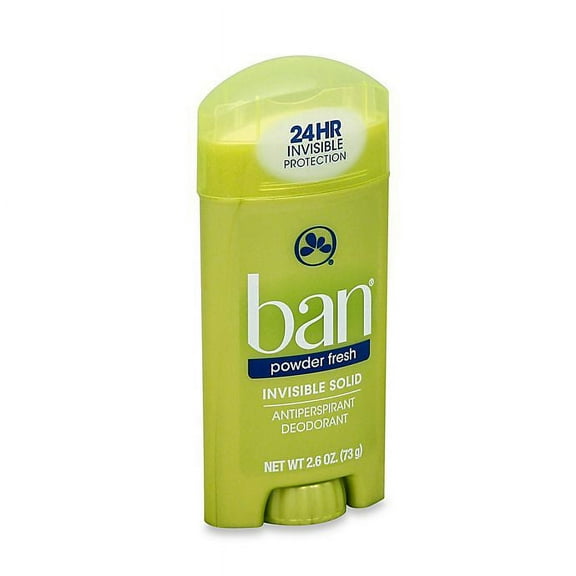 Ban Powder Fresh 24-hour Invisible Antiperspirant, 2.6oz Solid ...