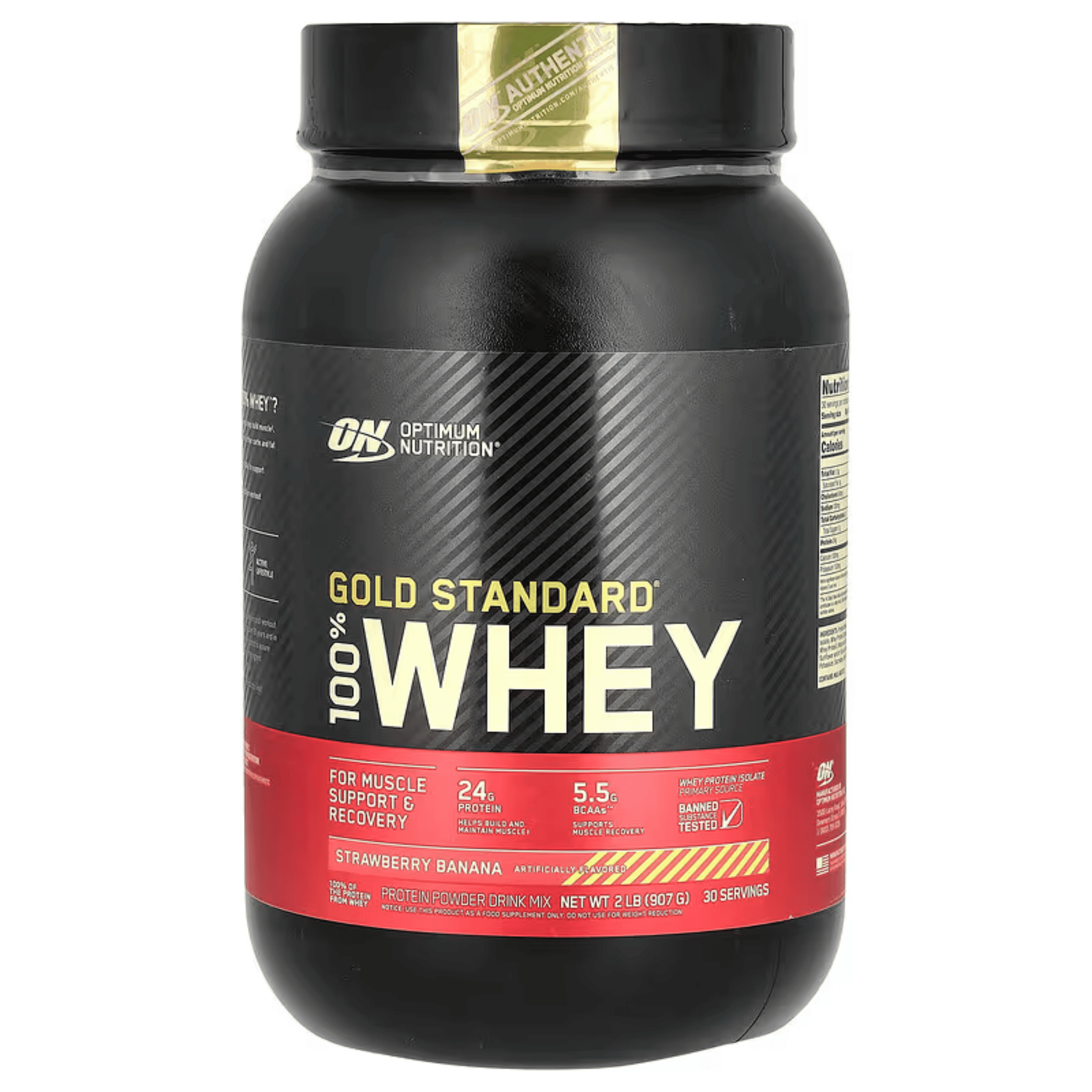 Proteína Gold Standard 100% Whey 2Lbs Strawberry Banana | Walmart en línea