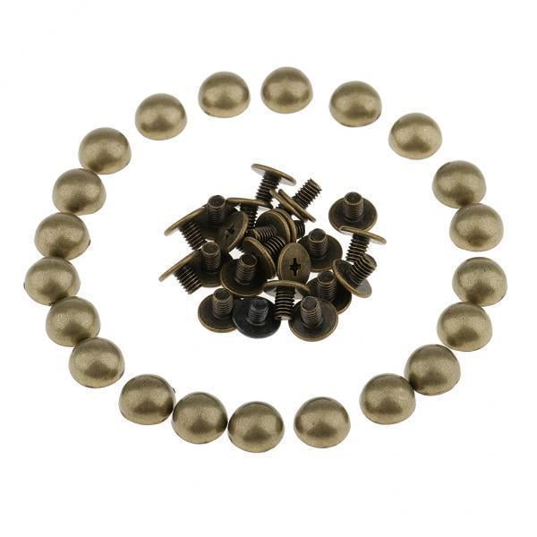 2x 20Pcs Metal Double-sided Rivet Studs DIY Leathercraft Accessories ...
