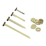 ACCO Brass Prong Paper File Fasteners, 1-1/4", 100-Pack - Walmart.com