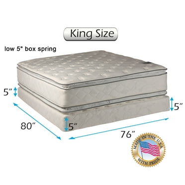 Dream Solutions King Size Double-Sided Pillowtop Mattress and Box ...