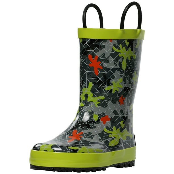 Landchief Toddler Rain Boots, Kids Rain Boots Waterproof Rubber Boots ...