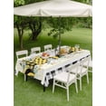 Bee Love Rectangle Outdoor Tablecloth with Umbrella Hole Vintage ...
