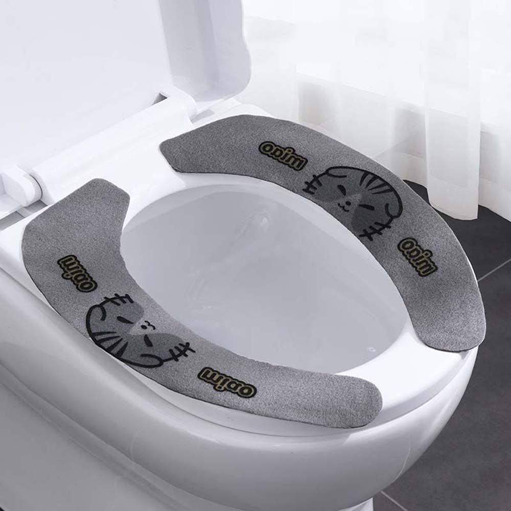 Soft Cartoon Household Washable Washroom Reuseable Closestool Pad ...