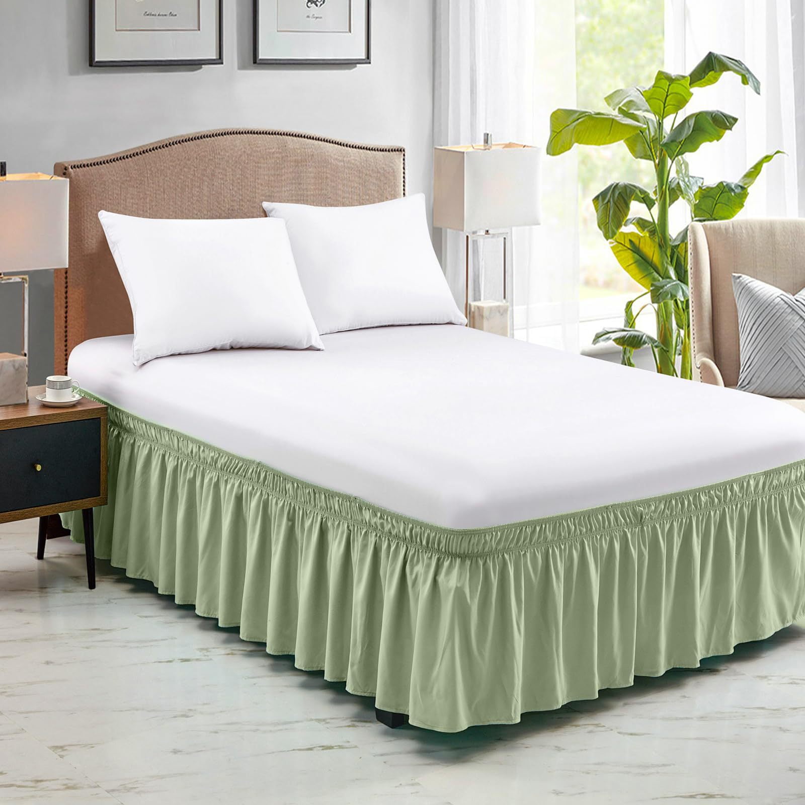 Click here for Nvzi Bed Skirts - 15in Drop Dust Ruffle  Fits King... prices
