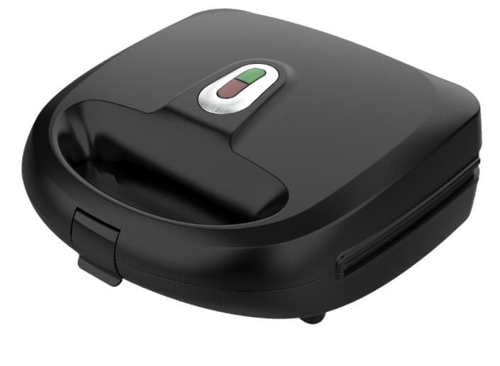 Mainstays 2 in 1 Black Waffle & Sandwich Maker with nonstick removable ...
