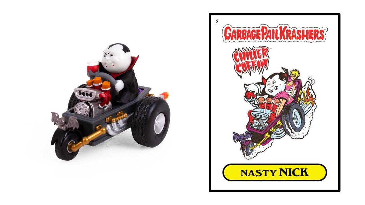 Garbage Pail Kids Nasty Nick 3" Krasher with Exclusive Trading Card by ...