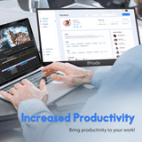 Iproda Portable Monitor 120hz FHD 1080P 18.5 Inch Portable Monitor for ...