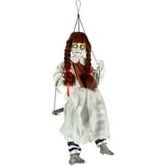 Haunted Hill Farm Animatronic Demon Woman on Swing with Lights and ...