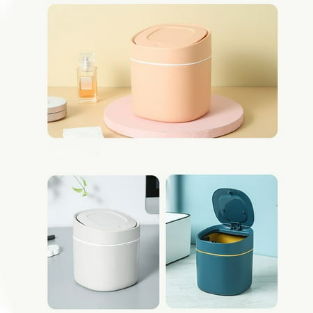 Desktop Trash Can 4L Pressing Garbage Household Office Car Container ...