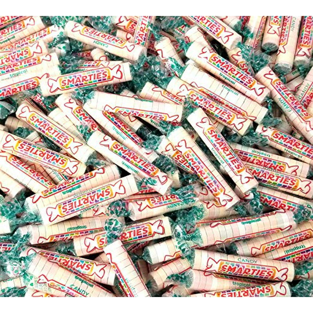 Smarties Tropical Candy Rolls, Gluten-Free Hard Candy, Bulk 2 Pounds ...