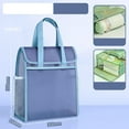 Handheld Book Bag,Thickened Tutoring Bag,Double-Layer Mesh Textbook ...