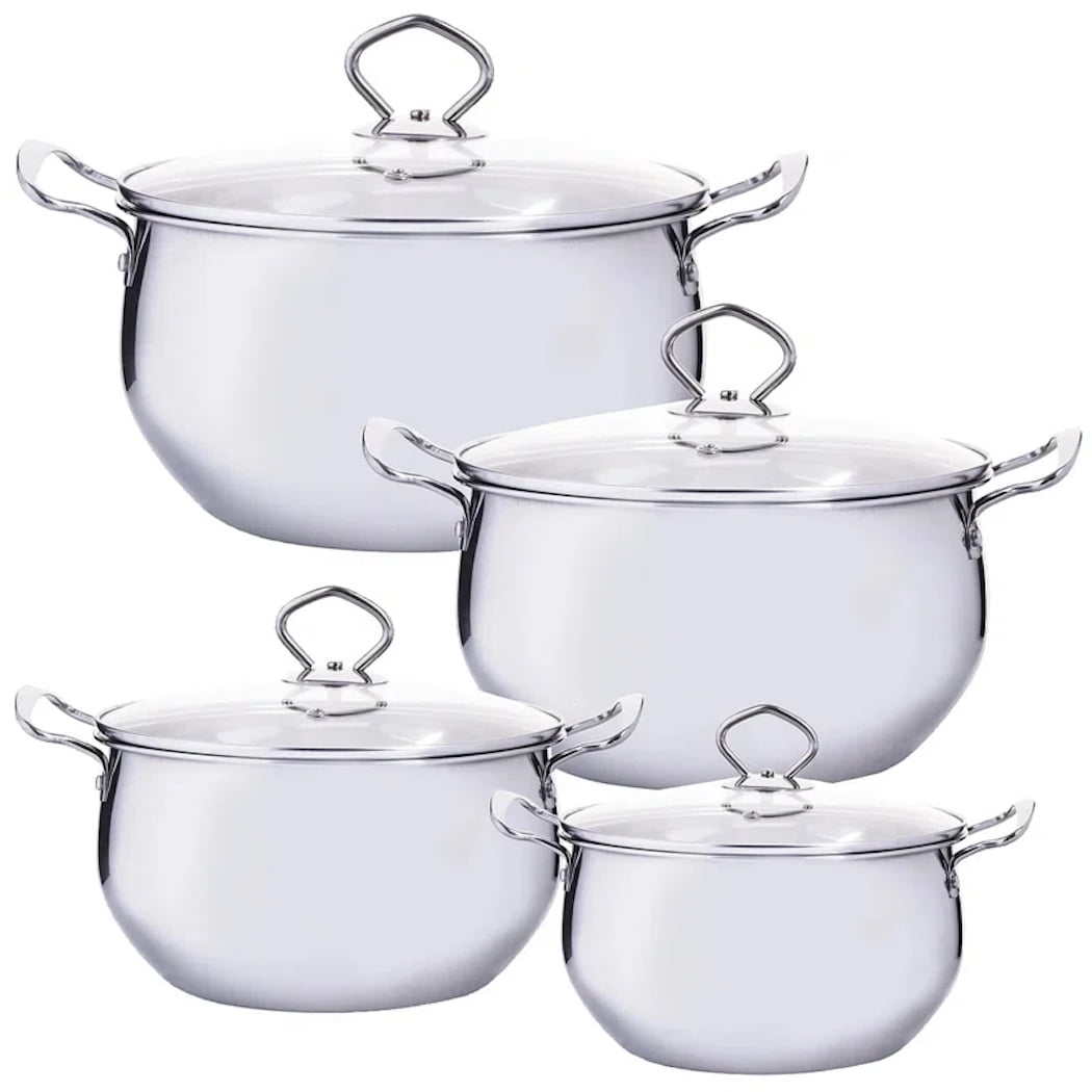 Mayer & Boch 8 pcs Casserole Pot Set with Covers - Walmart.com
