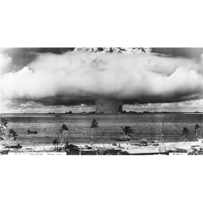 Atomic Bomb Explosion Bikini Atoll Marshall Islands Poster Print, 24 x ...