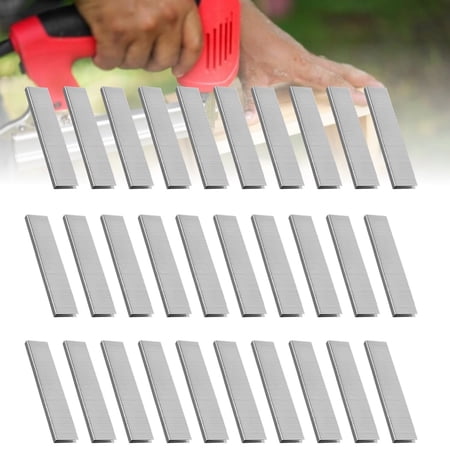 Narrow Crown Staples, 2400 Pcs 1/4 Crown Staples for 18 Gauge Staplers ...