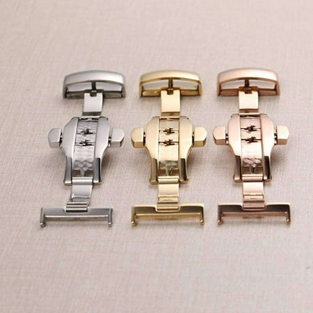 Bail Butterfly Buckle Stainless Steel Watch Buckle Watch Push ...