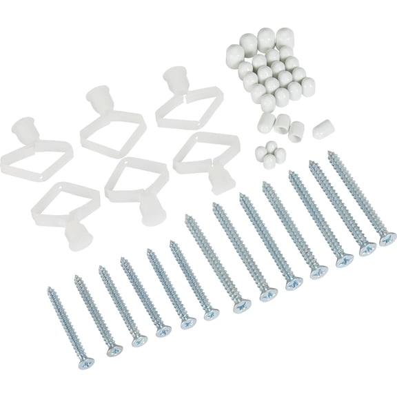 Rubbermaid FastTrack Closet Hardware Kit, White, Adjustable Custom ...