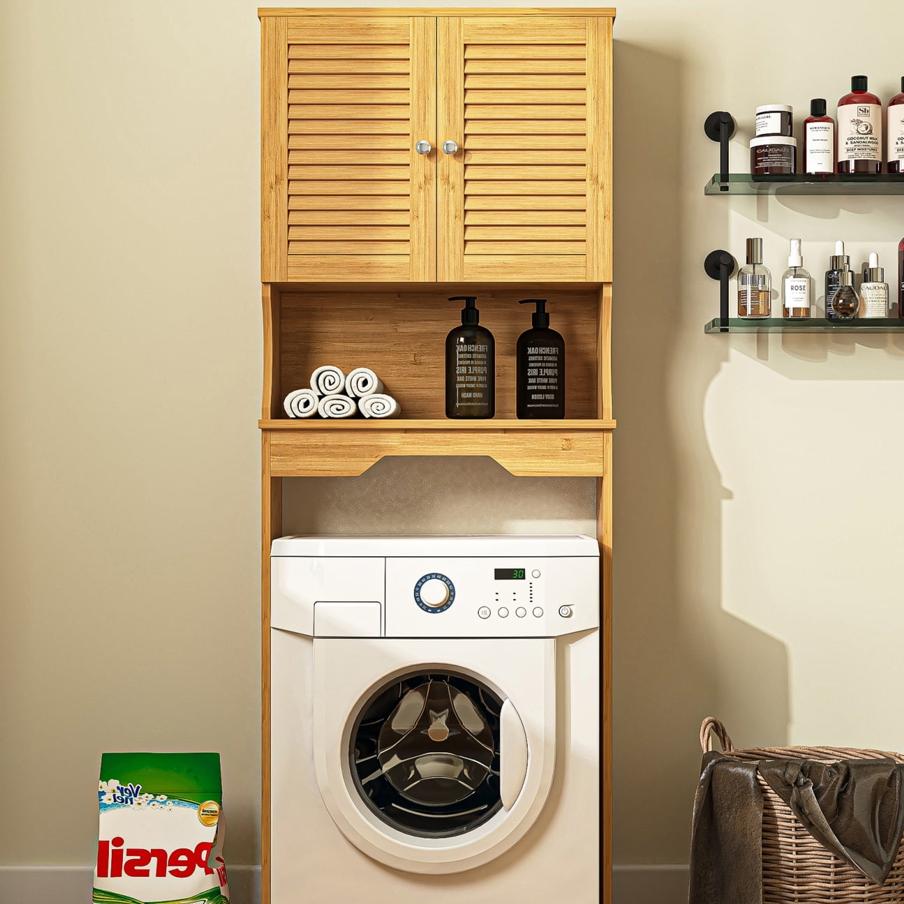 Canddidliike 3 Shelf Bathroom Saver, Over Toilet Rack, Corner Stand ...