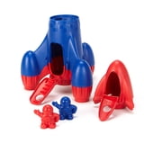 Green Toys Rocket with 2 Astronauts Toy Vehicle Playset, Blue/Red ...