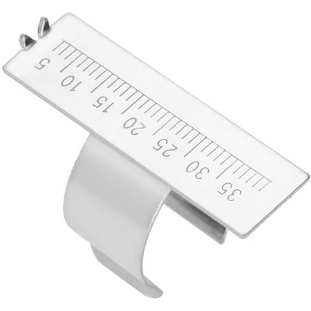 Finger Ruler, Stainless Steel Finger Rule Gauge With Finger Protection ...