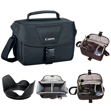 Canon 100ES DSLR Camera Case with Lens Carry Strap and Rebel Bundle ...