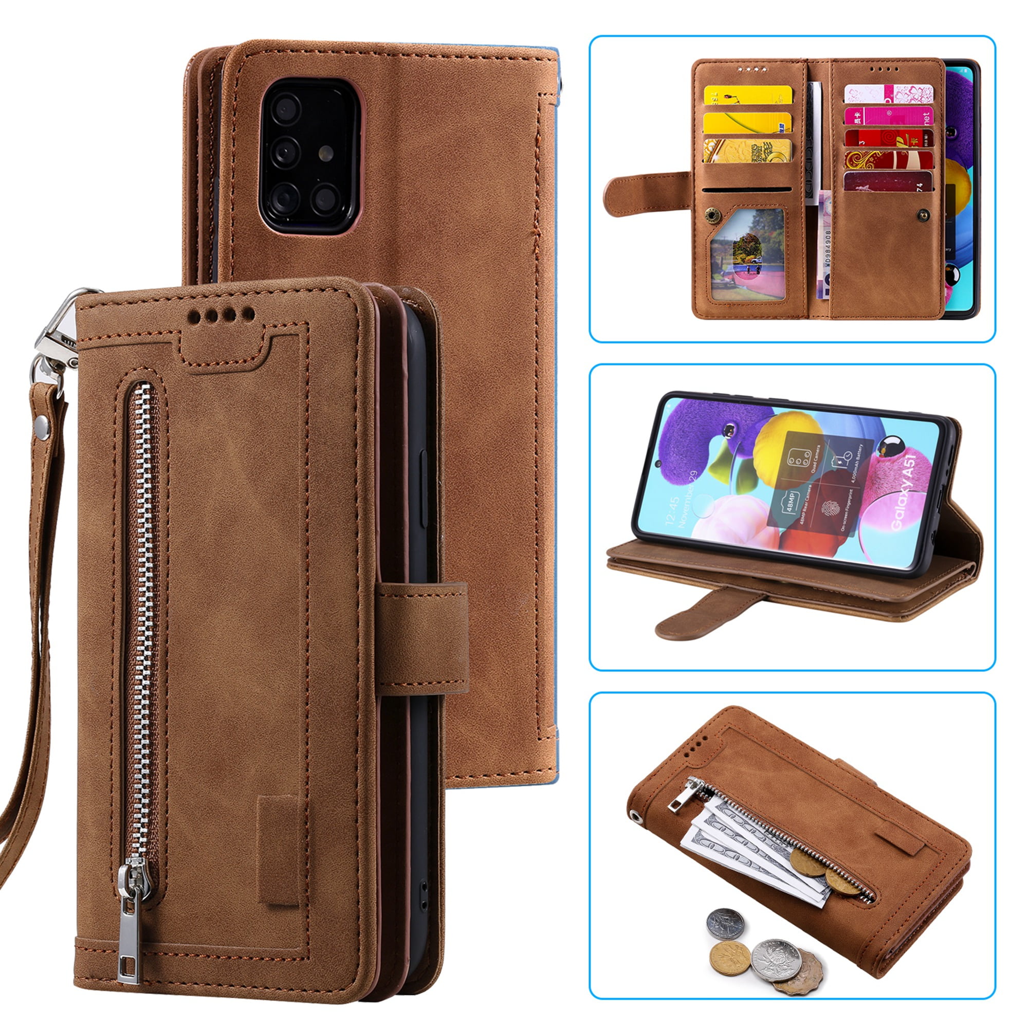 Dteck Wallet Case For Samsung Galaxy A51 4G, Matte PU Leather Case ... Dteck Wallet Case For Samsung Galaxy A51 4G, Matte PU Leather Case ...