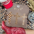 Brushstroke Cross Trio Shirt Faith Based Tshirt Leopard Print Everyday ...