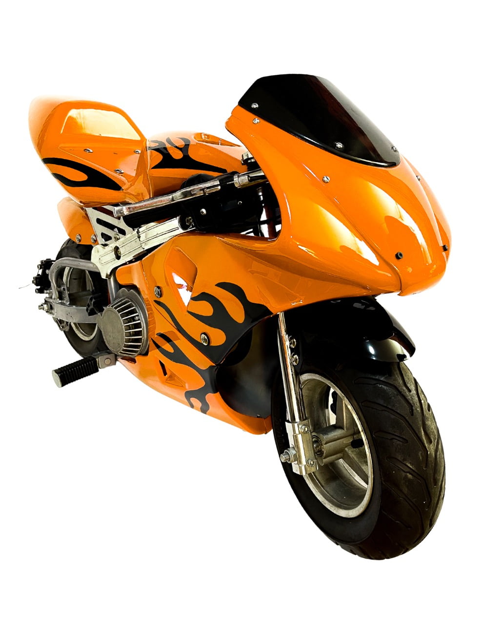 Motocicleta Infantil Shahoma PB04 Pocket Bike Deportiva 49cc Anaranjada ...