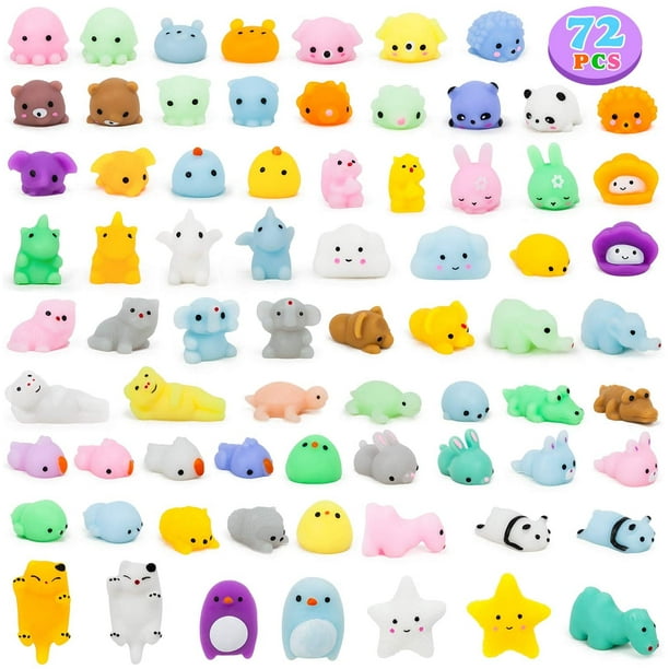 JoyX 72 Pcs Kawaii Squishies,Mochi Squishy Toys for Kids Party Favors ...